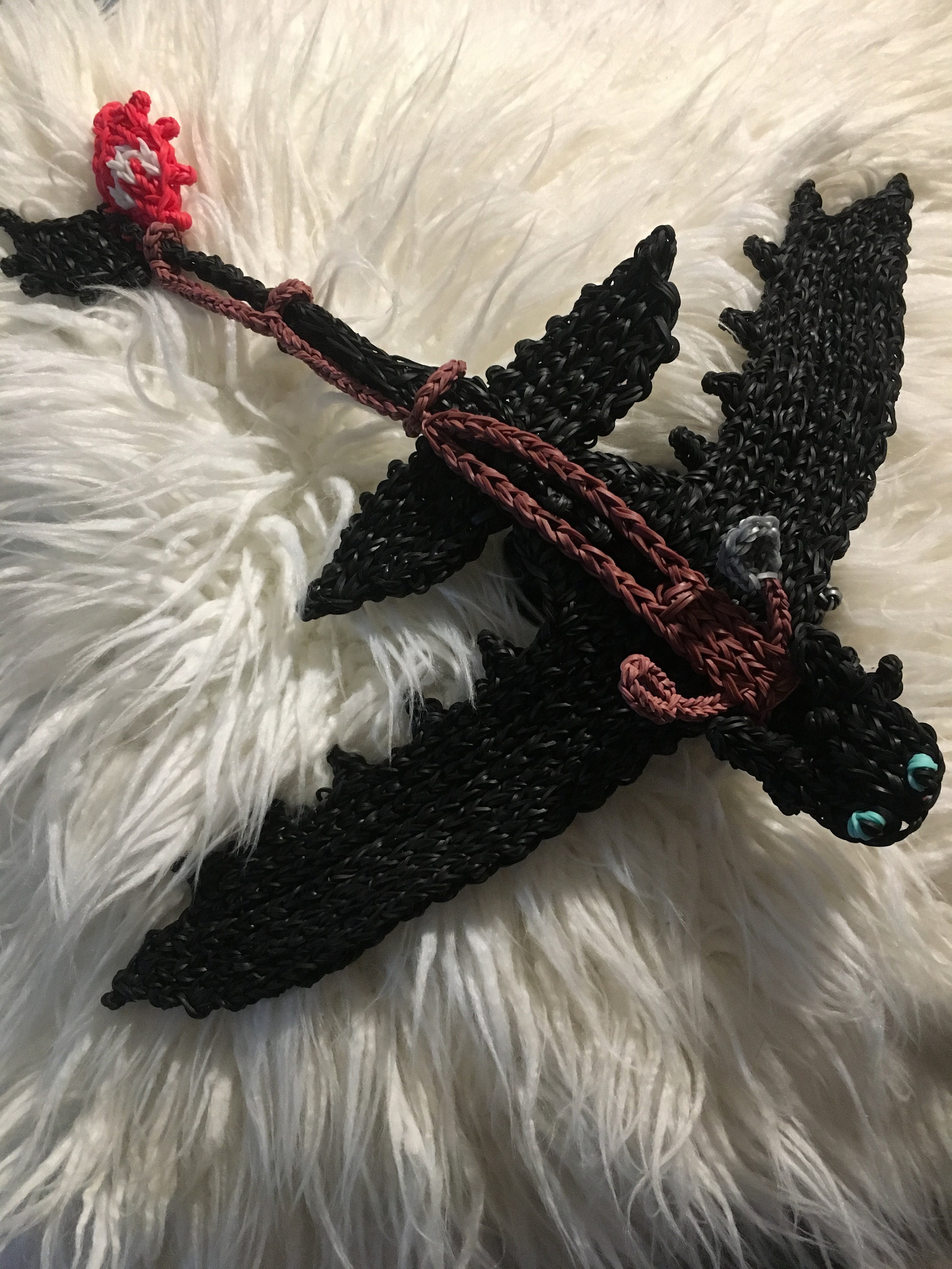 Rainbow Loom Toothless From How to Train Your Dragon - Etsy