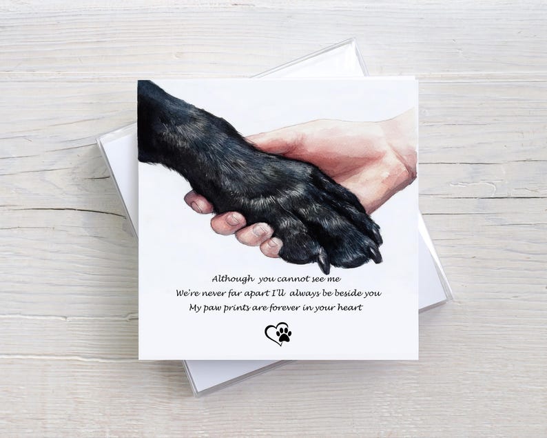 Personalised Dog Loss Card: Pet Sympathy Bereavement Card - Etsy UK