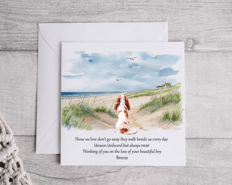 Dog Loss Card, Personalised Pet Bereavement Card, Dog Sympathy Card ...
