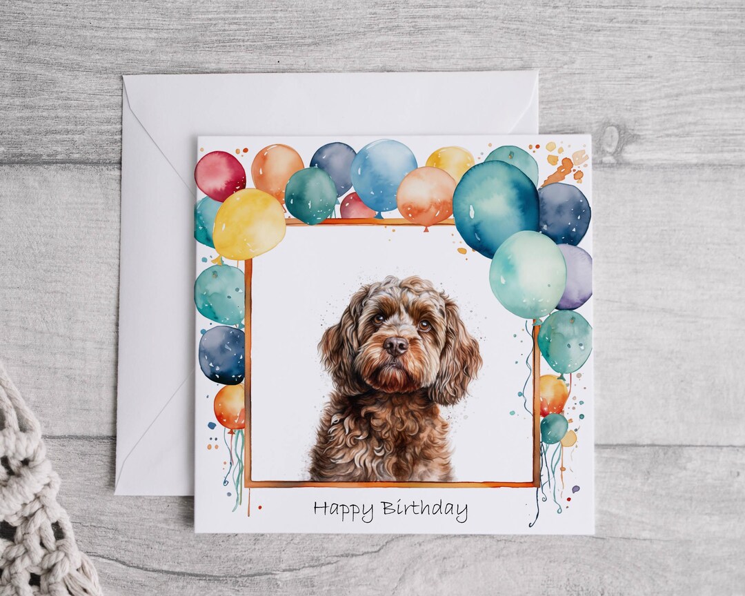 Cockapoo Birthday Card .perfect for Dog Lovers. Cockapoo .cockapoo Gift ...