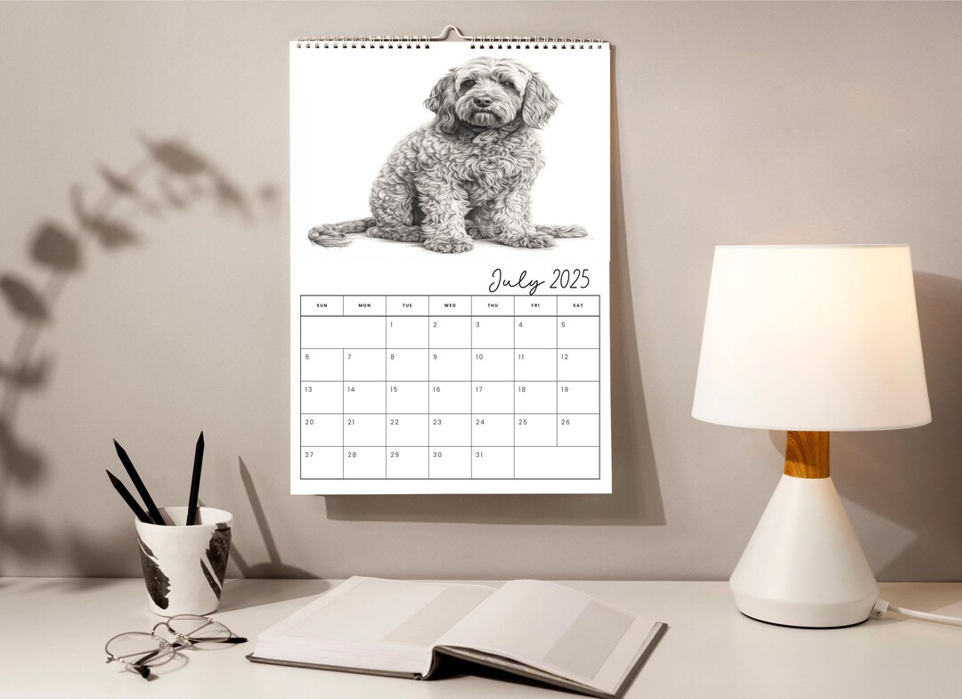 Cockapoo Calendar 2025 - Etsy
