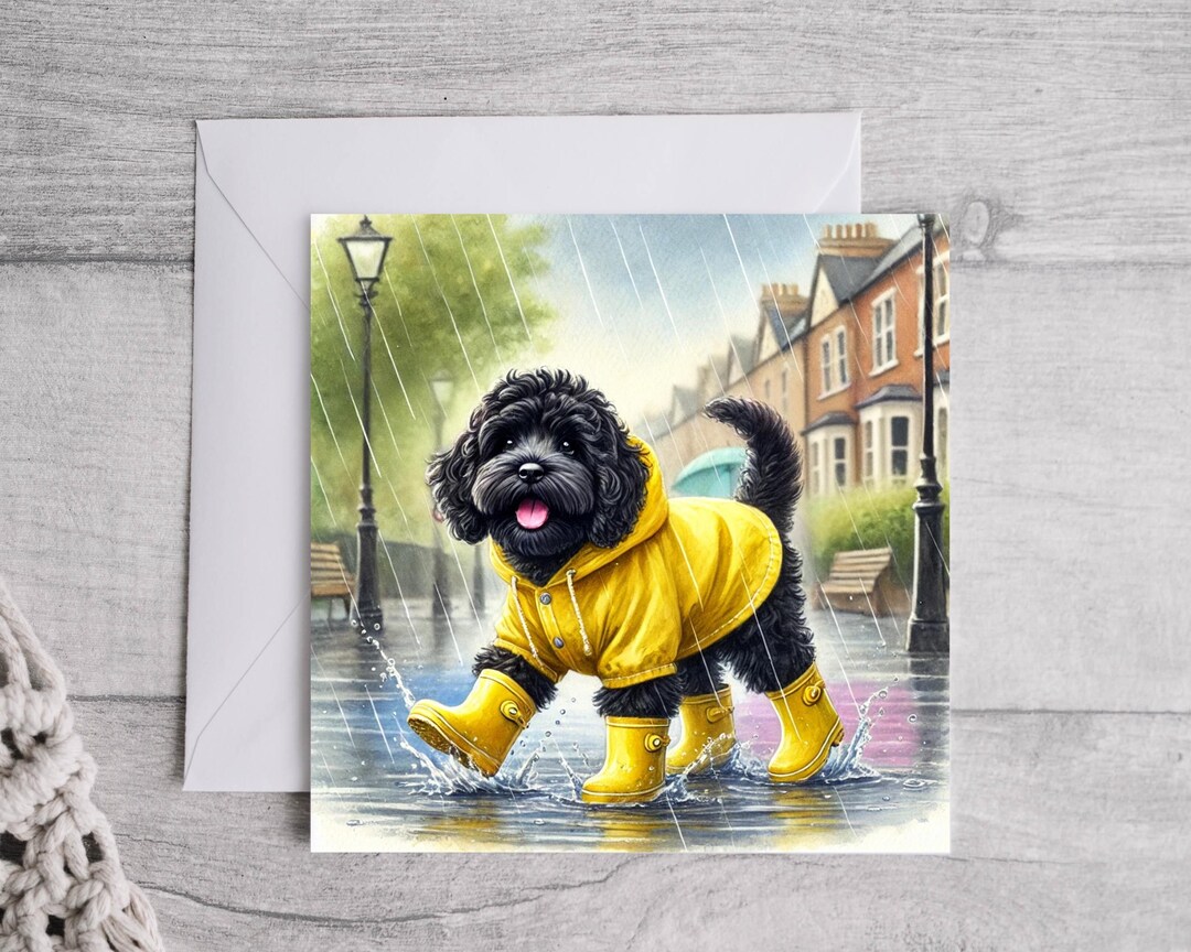 Cockapoo in Boots Greeting Card Perfect for Dog Lovers - Etsy