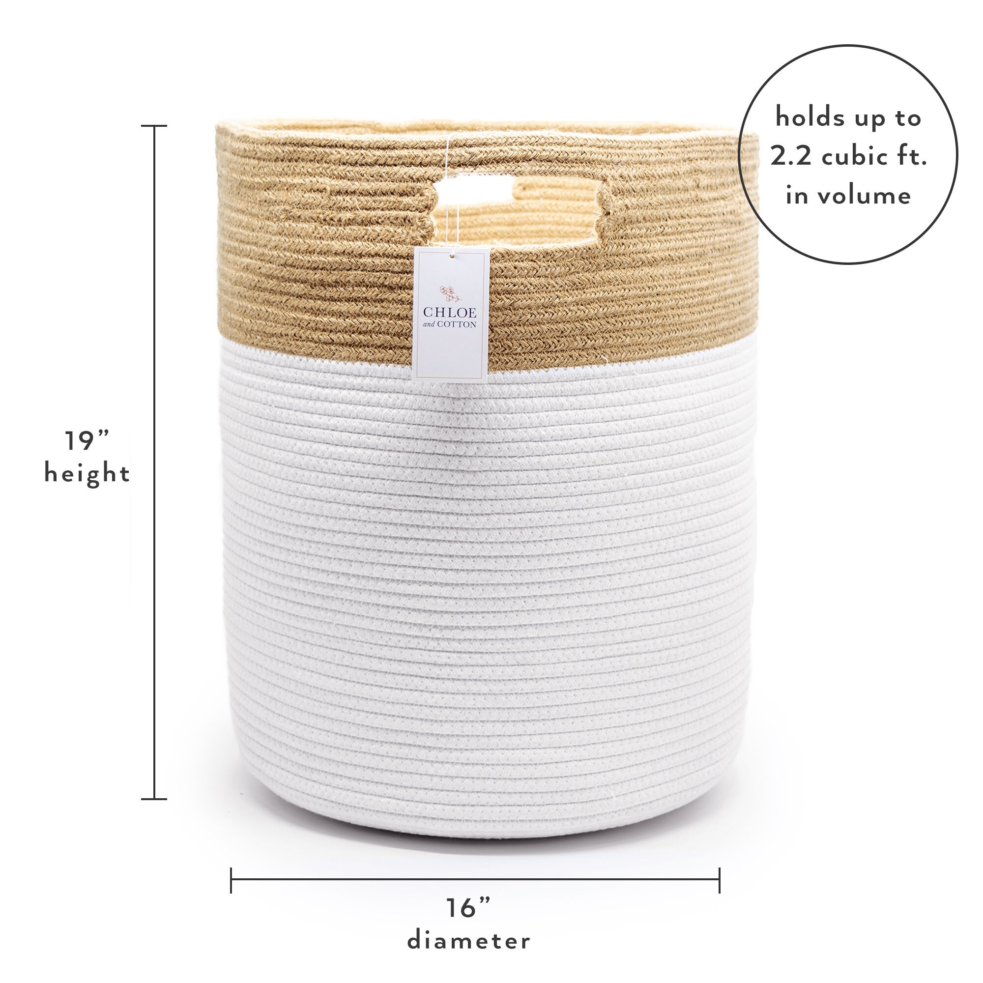 Cotton Rope Storage Baskets Laundry Hamper Chloe and - Etsy