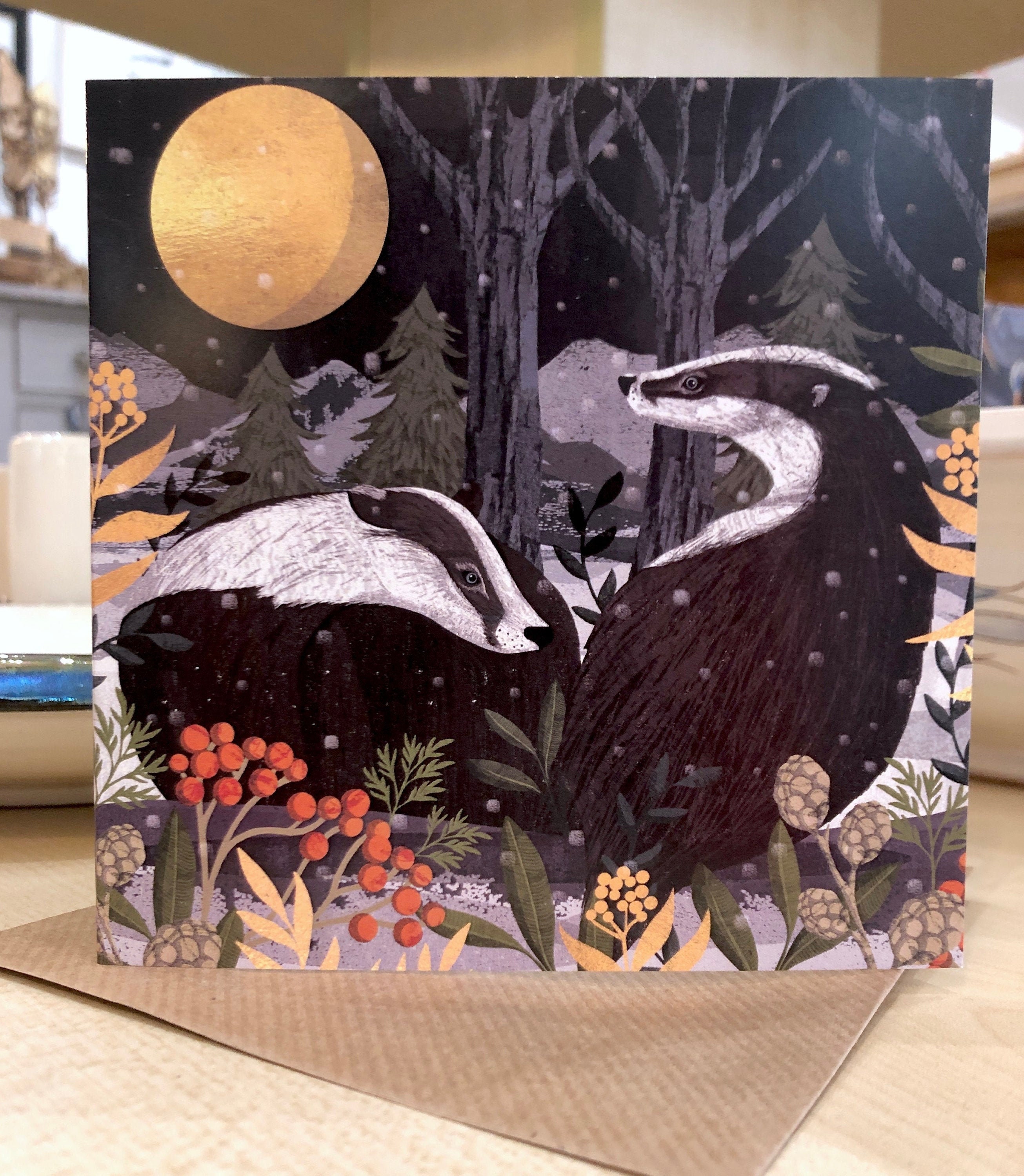 Badgers Card - Etsy UK