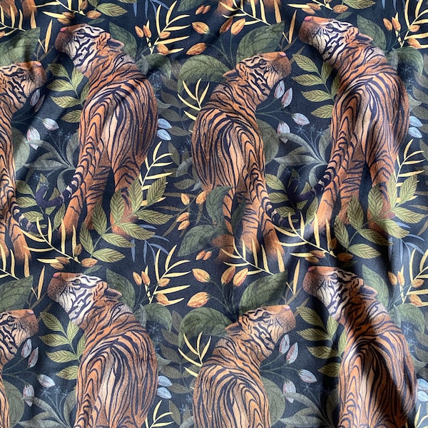 Tiger Fabric - Etsy