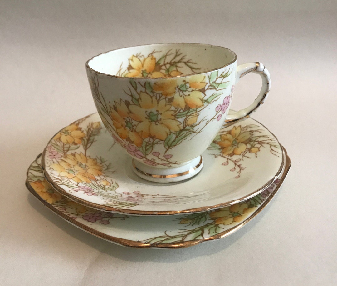 Vintage Sutherland China Teacup, Saucer and Plate Set 2512 (1) - Etsy