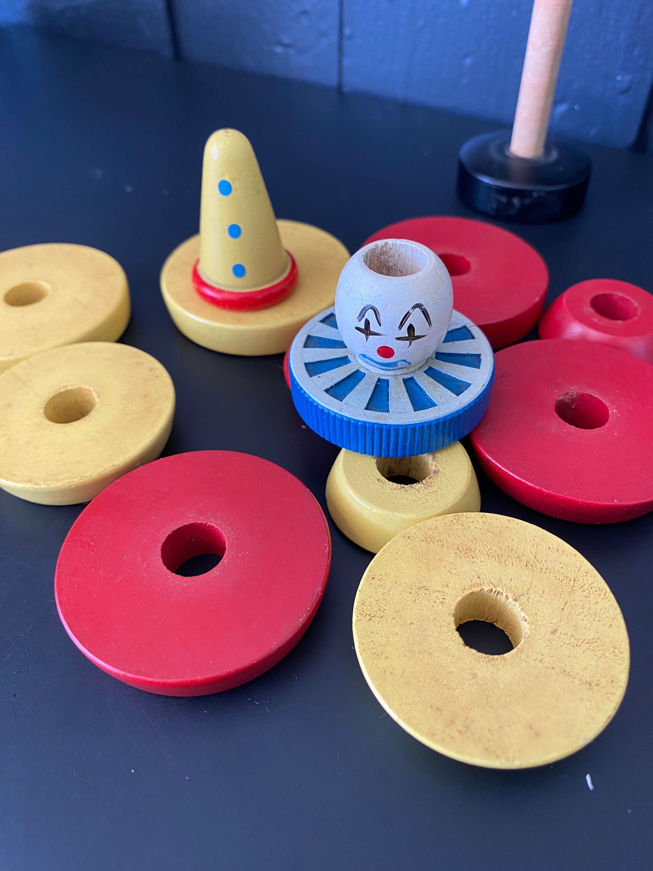 Wooden Brio Stackable Clown 1958 - Etsy