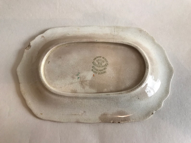 Empire Ware Ivory Glazed Display Dish - Etsy