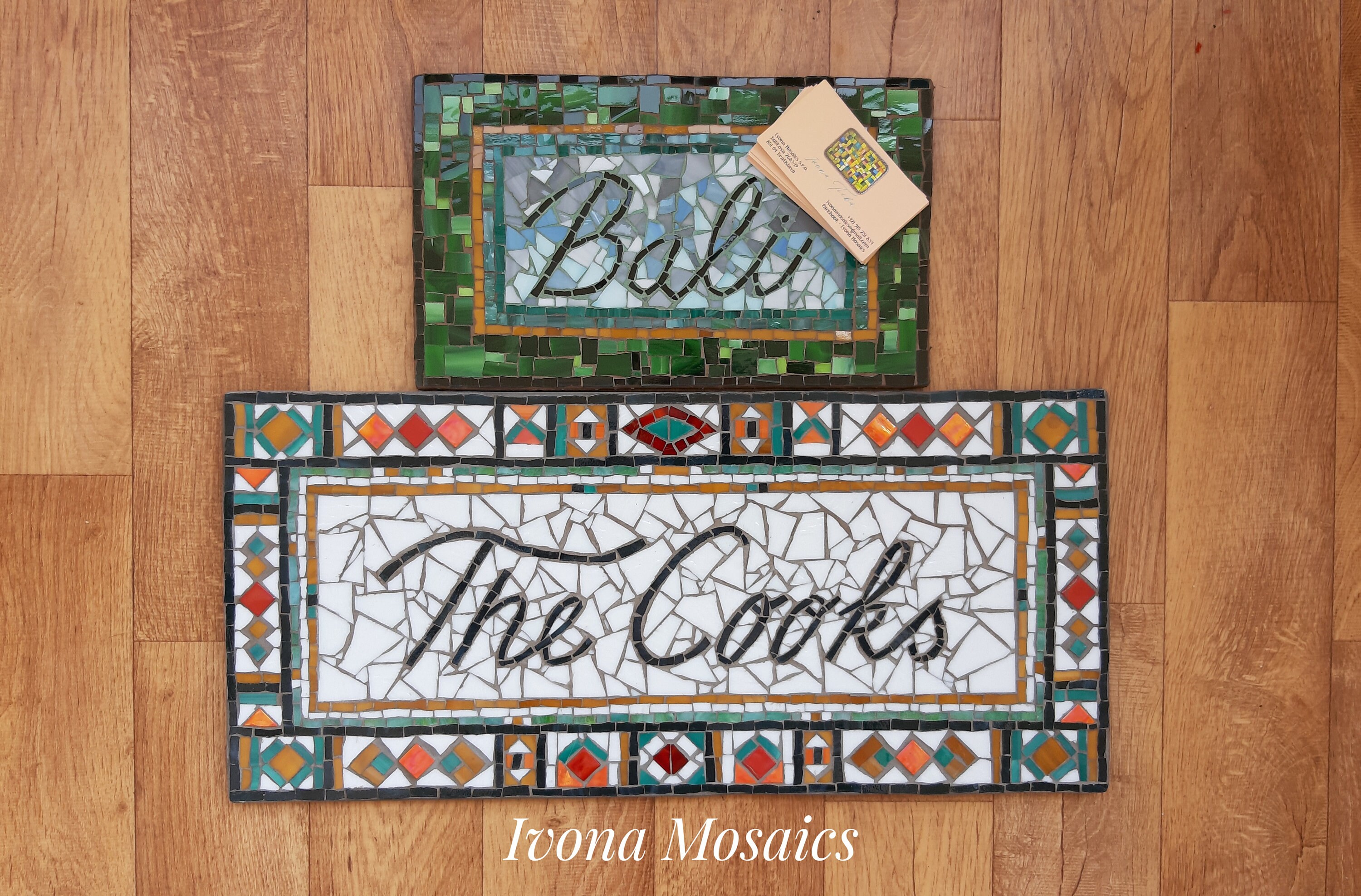 Mosaic Name Plaque Different Sizes and Designs Available - Etsy