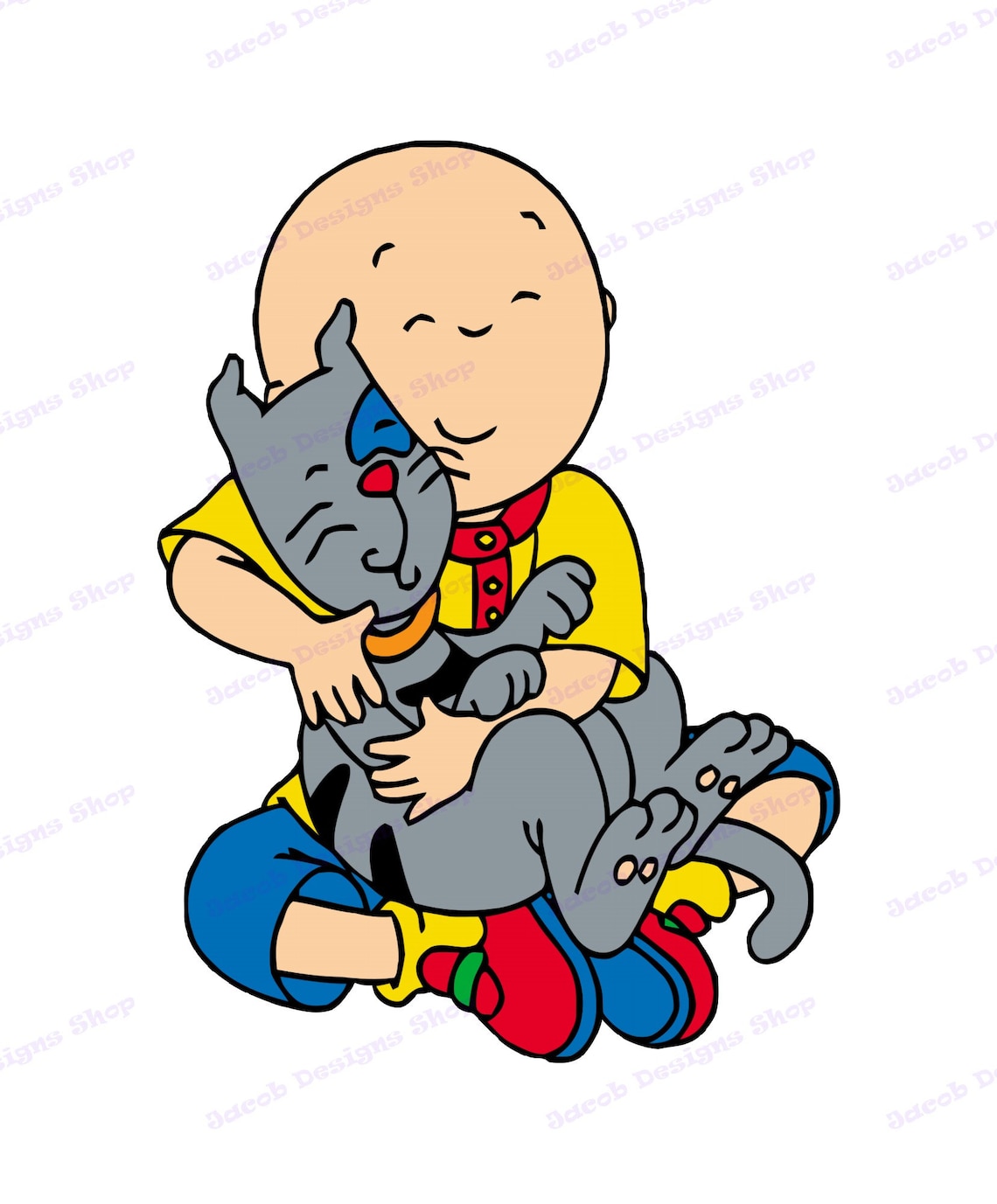 Gilbert and Caillou SVG Svg Dxf Cricut Silhouette Cut | Etsy