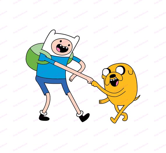 Jake With Finn Adventure Time SVG 1 Svg Dxf Cricut | Etsy