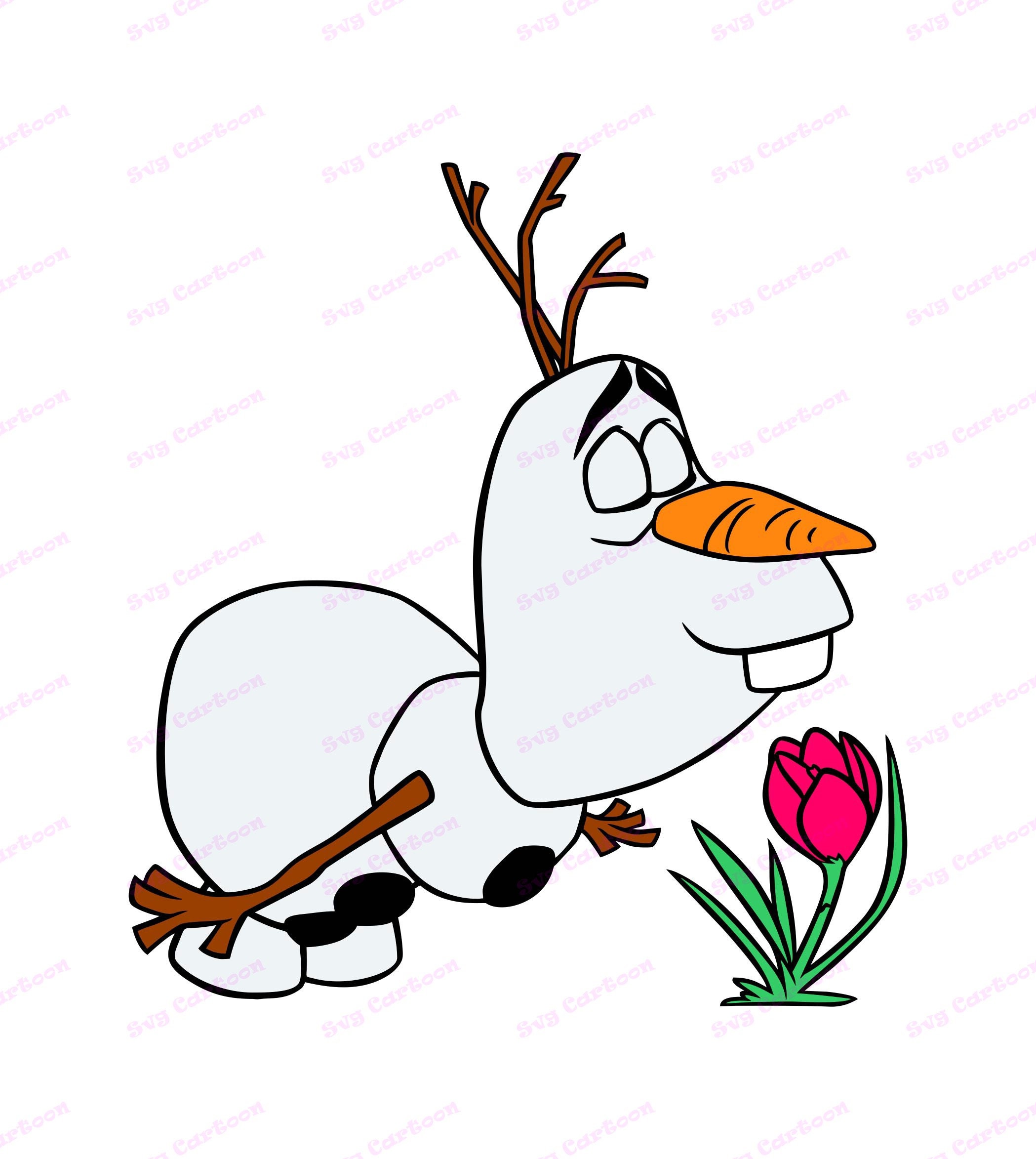 Olaf The Frozen SVG 2 svg dxf Cricut Silhouette Cut File | Etsy