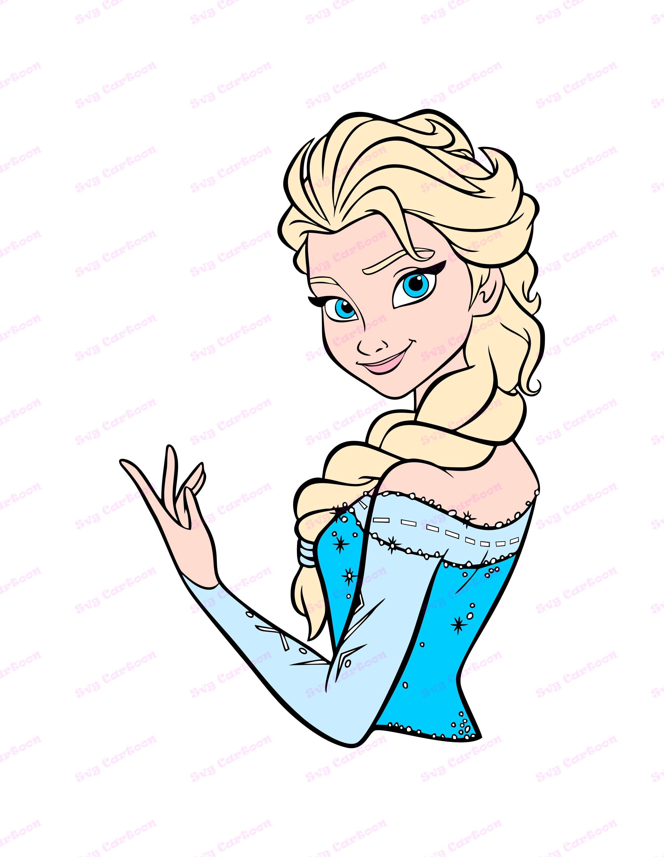 Elsa Svg Frozen Svg Elsa Dxf Elsa Cut File Elsa Clipart Etsy Images
