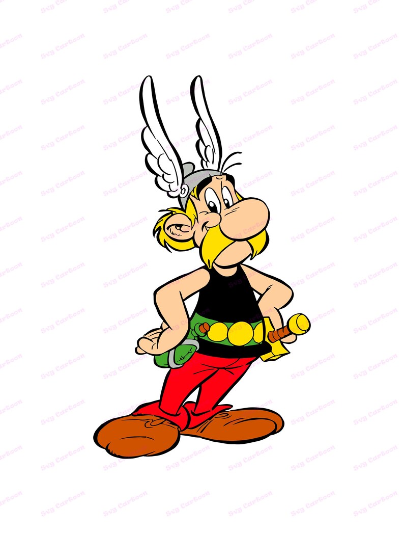 Asterix SVG Svg Dxf Cricut Silhouette Cut File Instant | Etsy