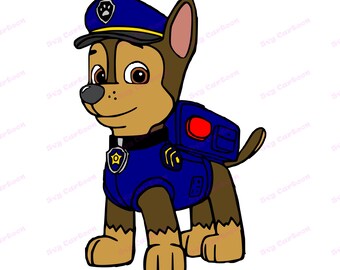 Paw Patrol Chase Svg | Etsy