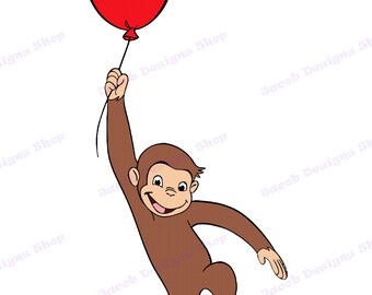 Curious George Svg | Etsy