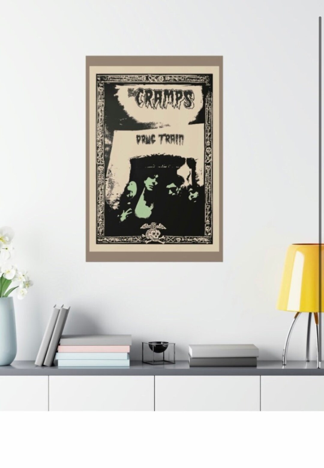 The Cramps Drug Train Poster, the Cramps Poster Rock'n Roll Poster ...