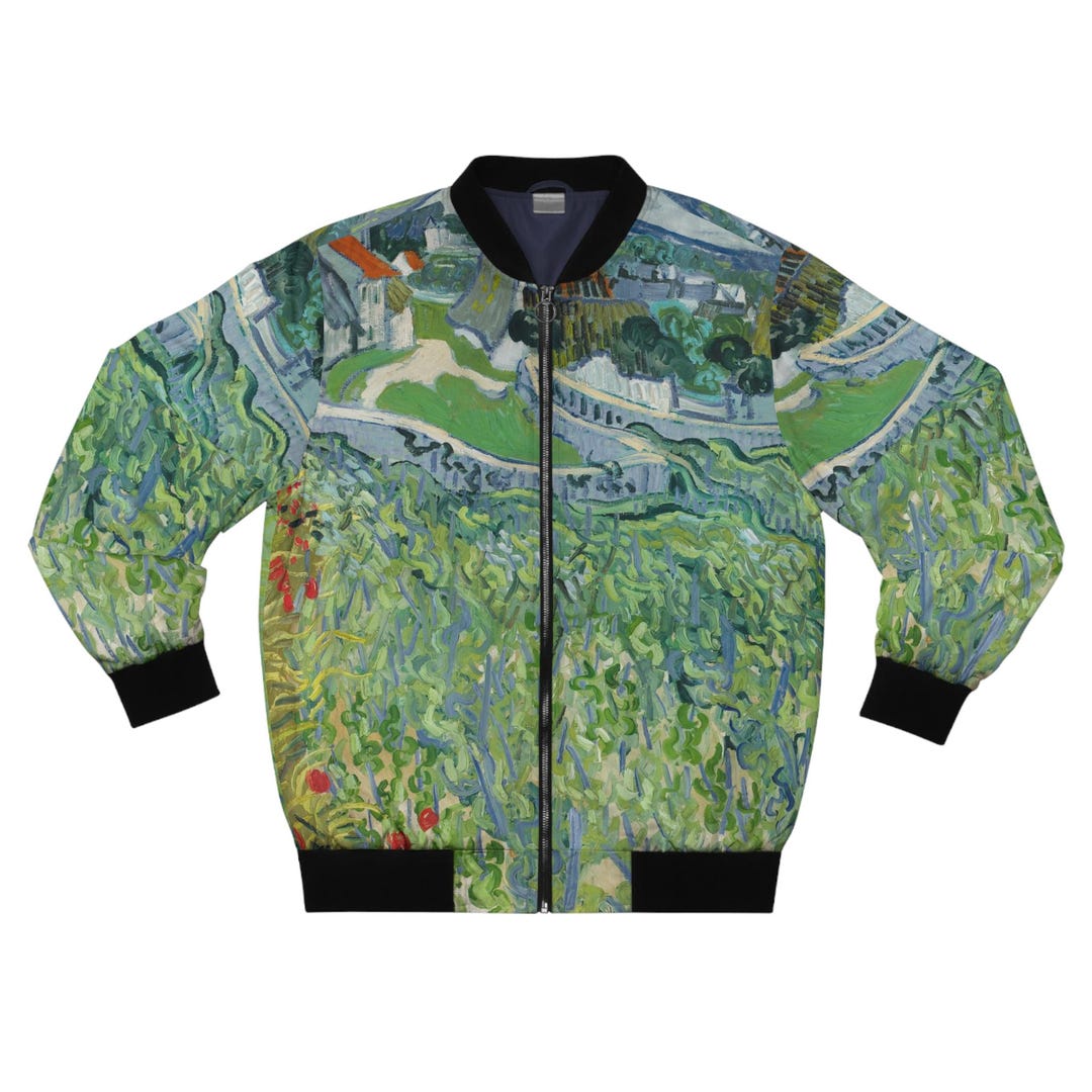 Van Gogh Vineyards Bomber Jacket, Neo Impressionism Art Print, Vintage ...