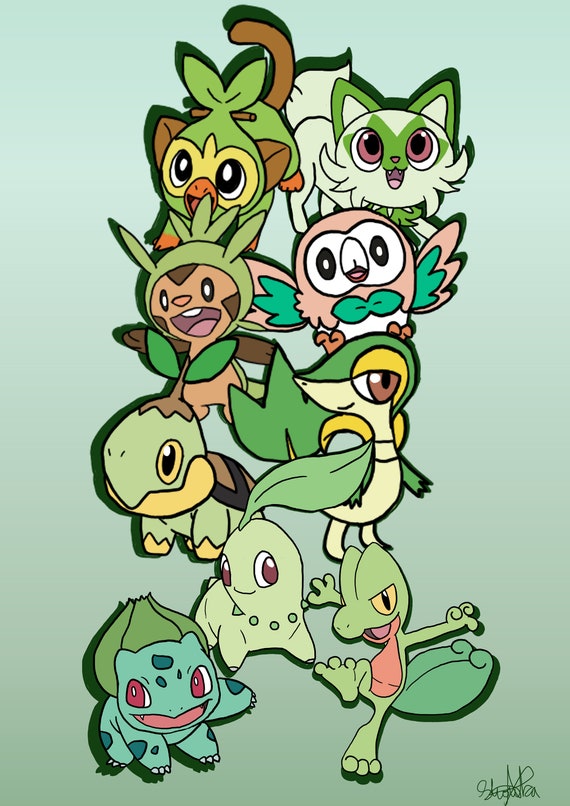 Pokemon Grass Starters