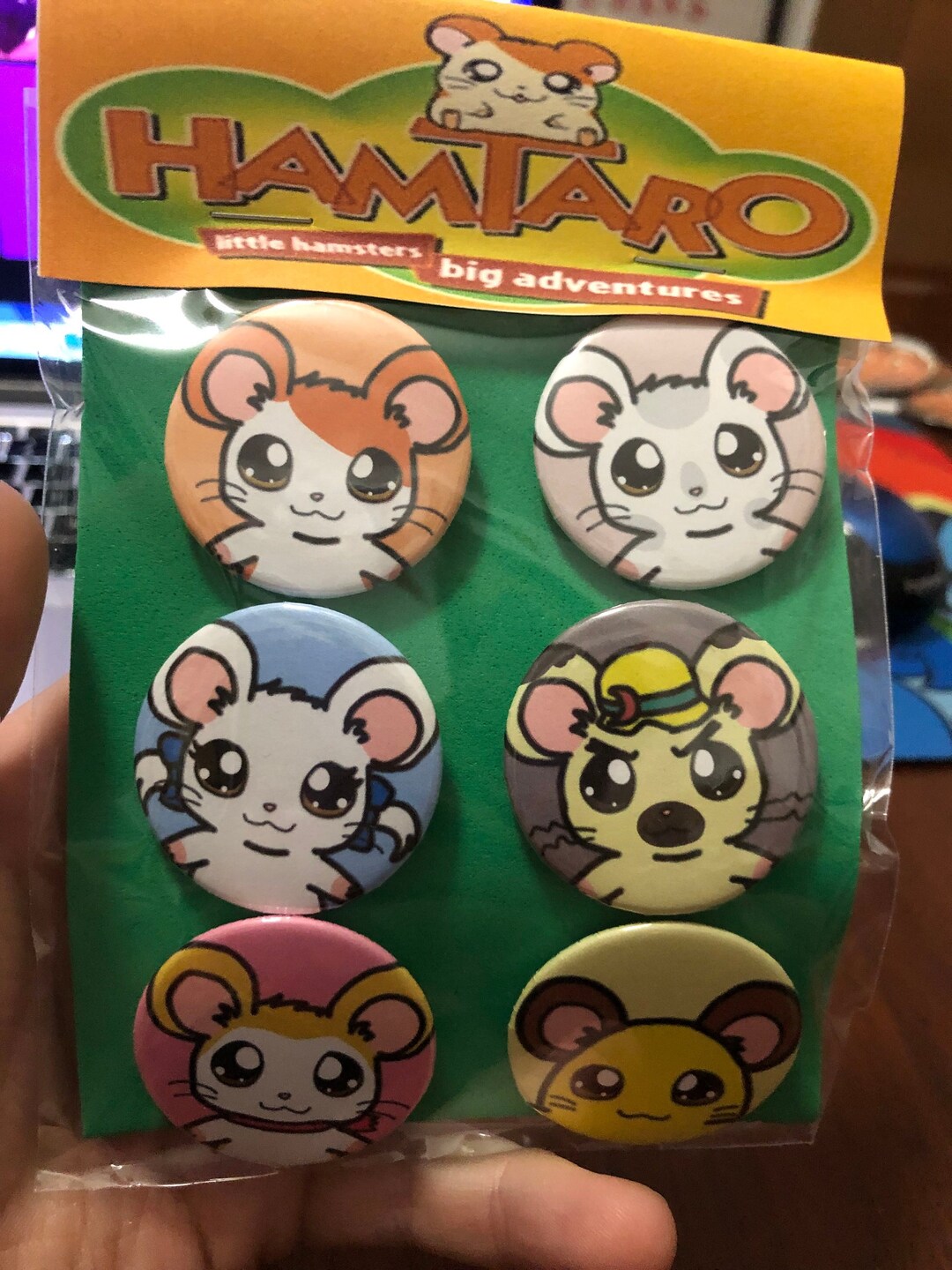Hamtaro Button Set - Etsy