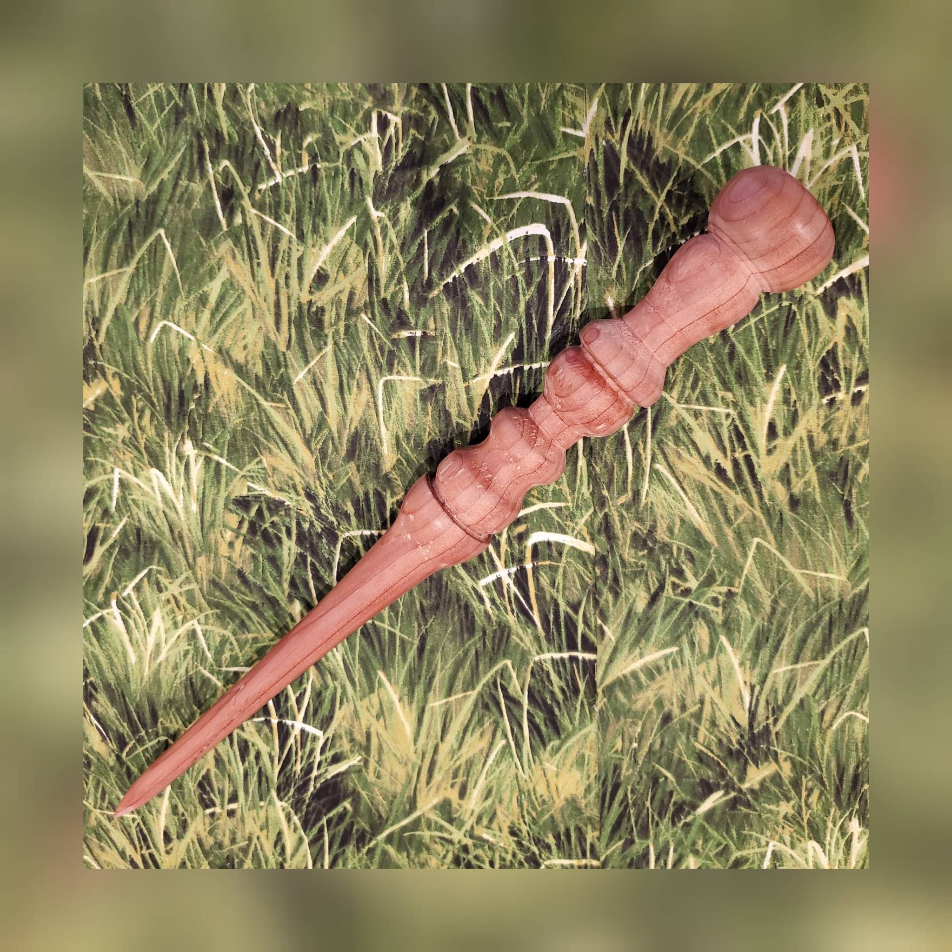 Cedar Hand Turned Wand - Etsy
