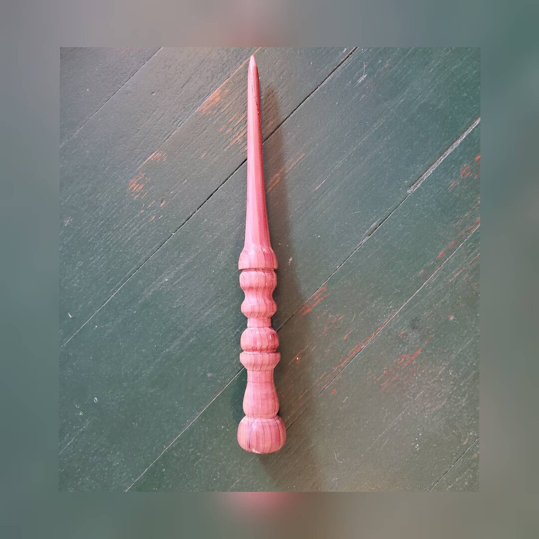 Cedar Hand Turned Wand - Etsy