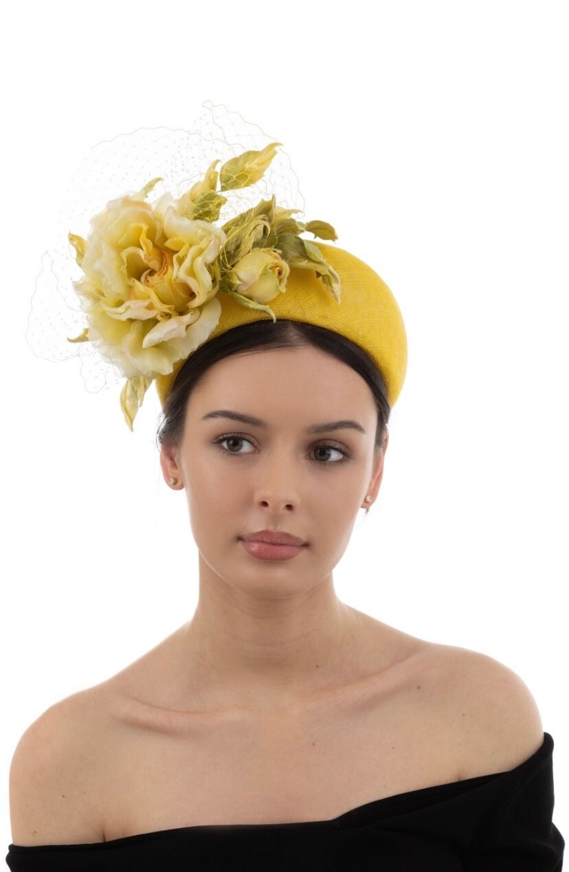 Yellow Headband, Royal Ascot Headband, Yellow Hat, Royal Ascot ...