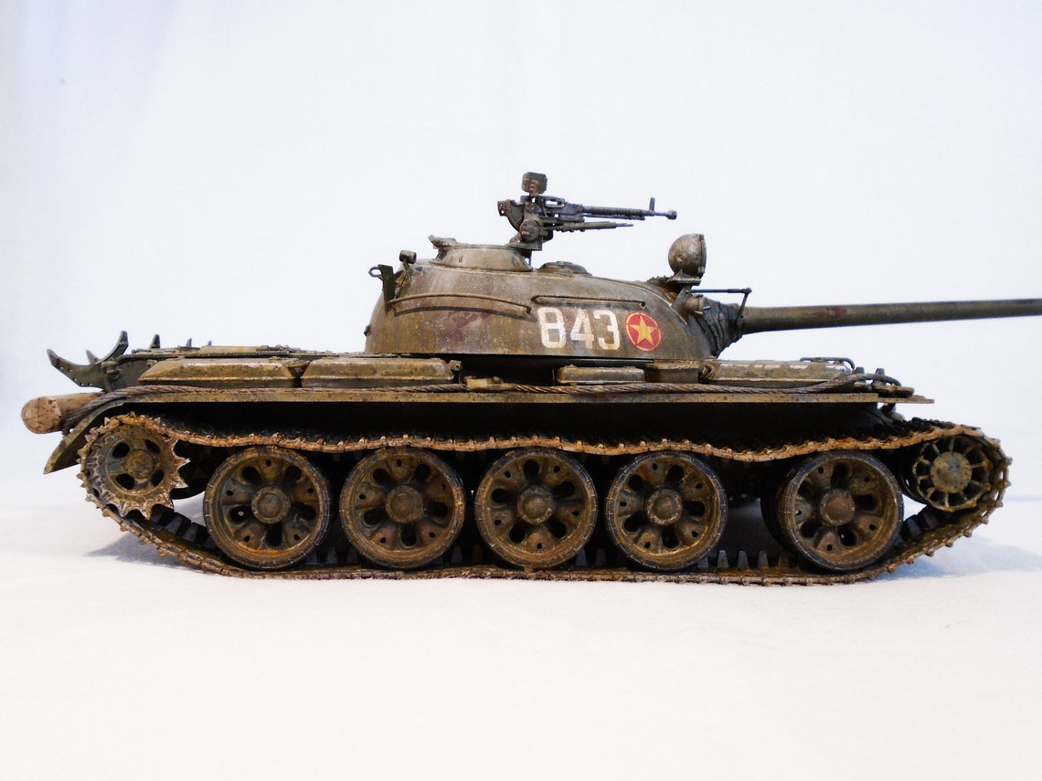 Built Vietnam War T-54 Tank Scale Model 1/35 - Etsy UK