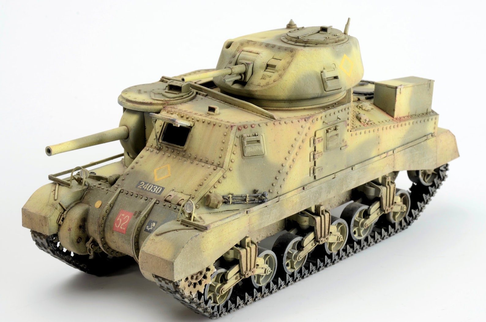 Built British M3 Grant Medium Tank Scale Model 1/35 | Etsy