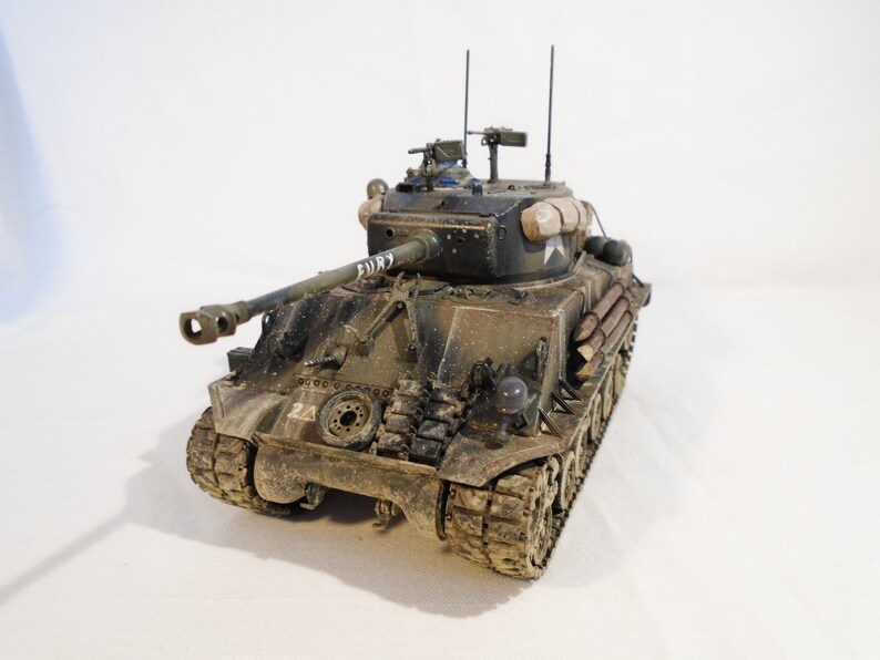 Built Sherman Fury M4A3E8 Tank Scale Model 1/35 | Etsy
