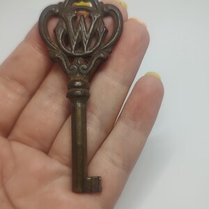 Rare Large Antique Brass Key,large Antique Bronze Skeleton Key, Vintage ...