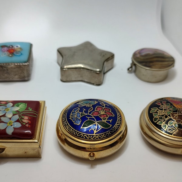 Metal Pill Box - Etsy