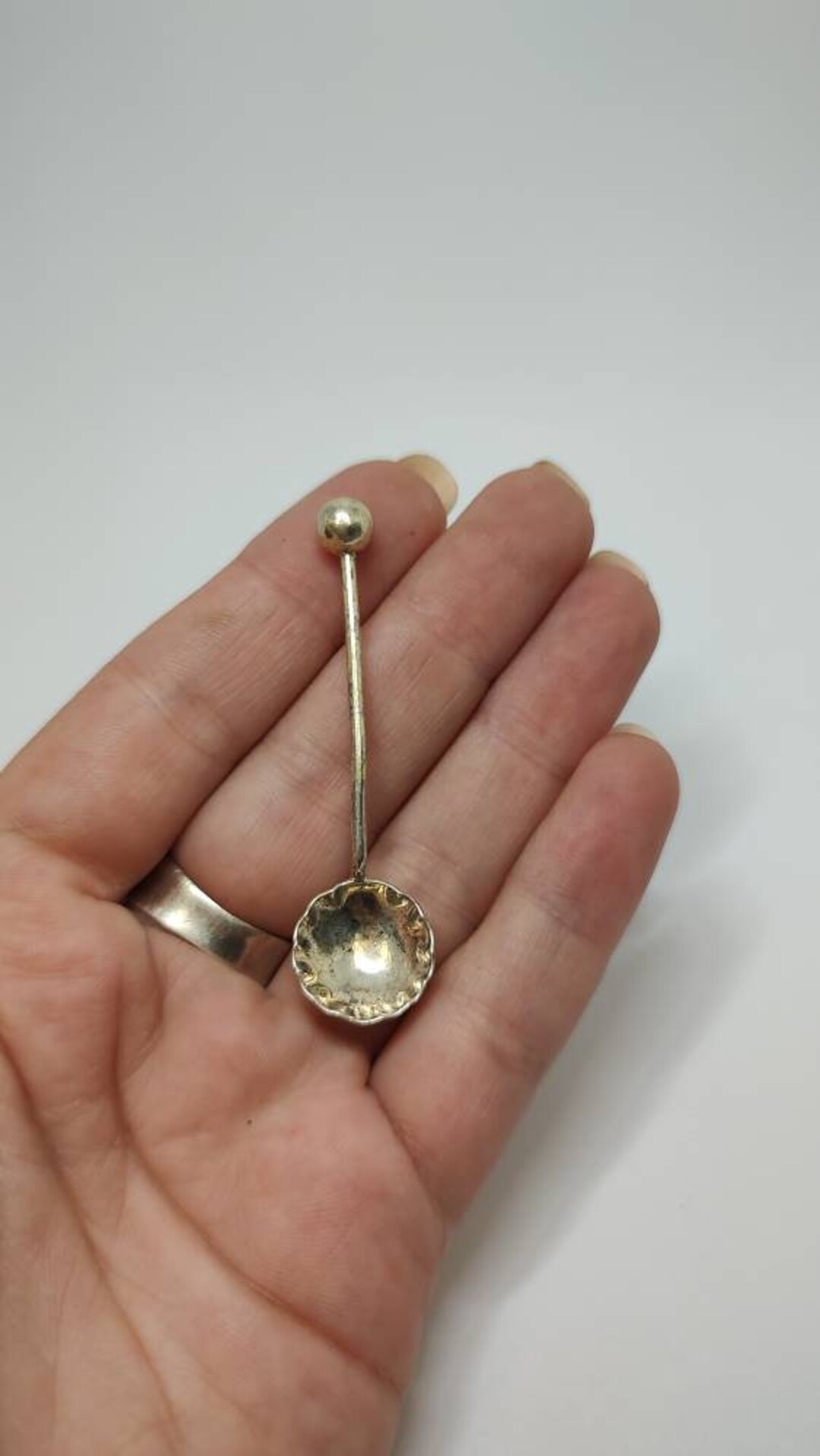 Antique Hallmarked Small Solid Silver Spoon - Etsy