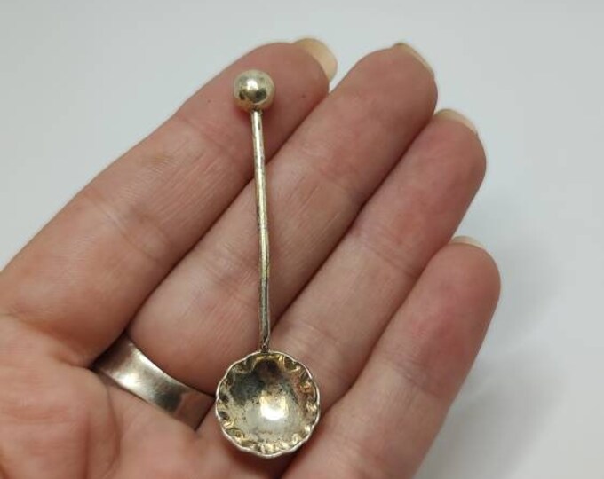 Antique Hallmarked Small Solid Silver Spoon - Etsy