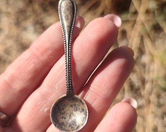 Antique Hallmarked Small Solid Silver Spoon - Etsy