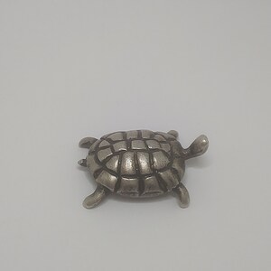 Rare Silver Turtle Miniature,good Luck Gift,800 Silver Turtle,turtle ...