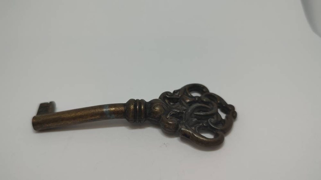 Antique French Brass Ornate Key: Collectible Pendant (80mm) - Etsy