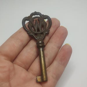 Rare Large Antique Brass Key,large Antique Bronze Skeleton Key, Vintage ...