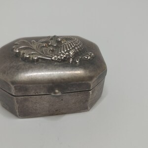Antique Chinese Export Solid Silver Snuff Pill Box,rare Sterling Silver ...
