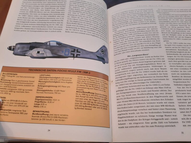 German Book Airplanes Book | Etsy