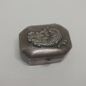 Antique Chinese Export Solid Silver Snuff Pill Box,rare Sterling Silver ...