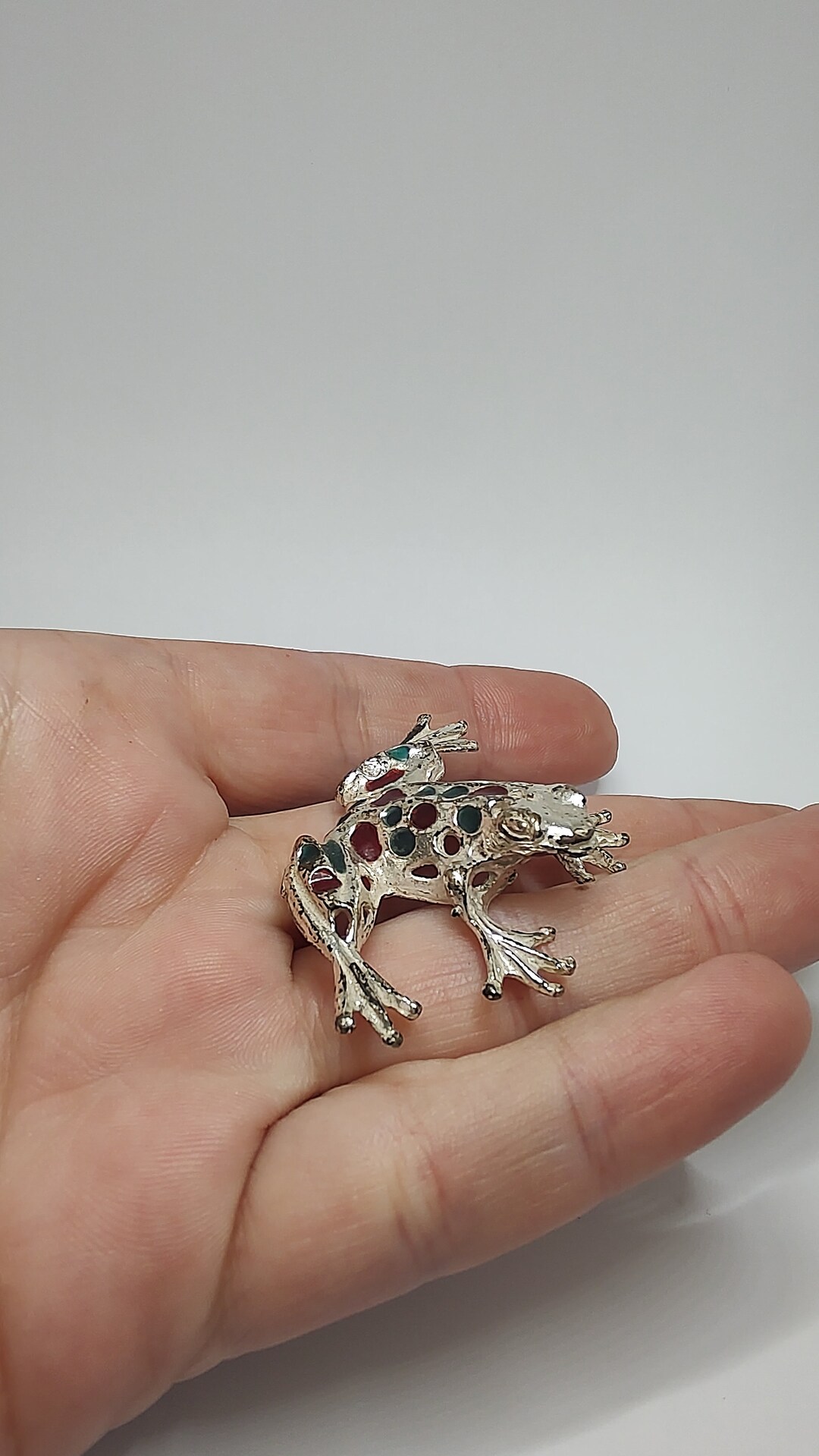 Vintage Hallmarked 800 Silver Frog Miniature - Etsy