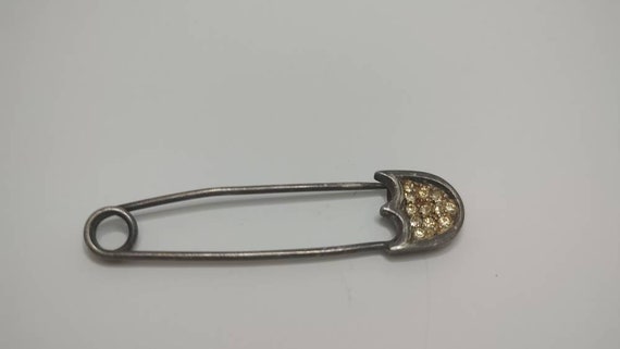 Antique Hallmarked Solid Silver Safety Pin Brooch,80… - Gem
