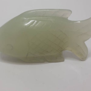 Hand Carved Jade Fish Statues,chinese Carved Fish Jade ,fen Shui ...