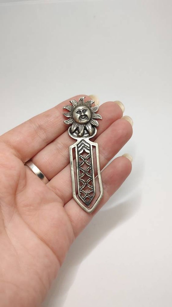 Rare Signed Sun Bookmark Marked 800 Solid Silver Bookmark - Etsy