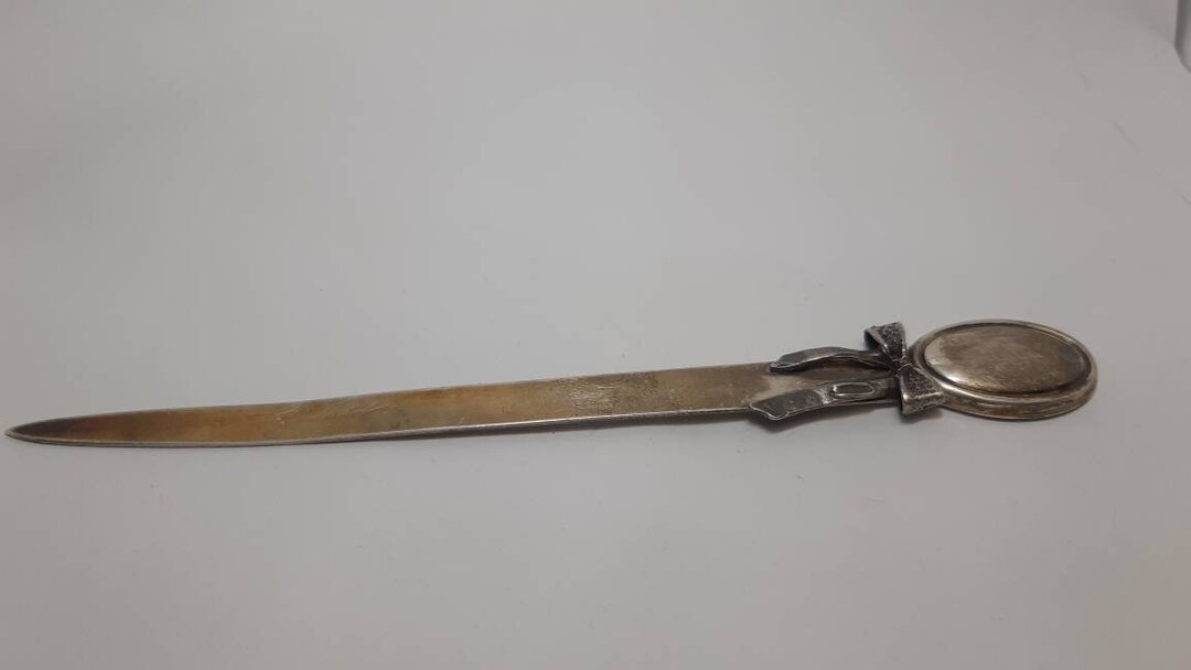 Vintage Signed Solid Silver Letter Opener,envelope Knife Opener - Etsy