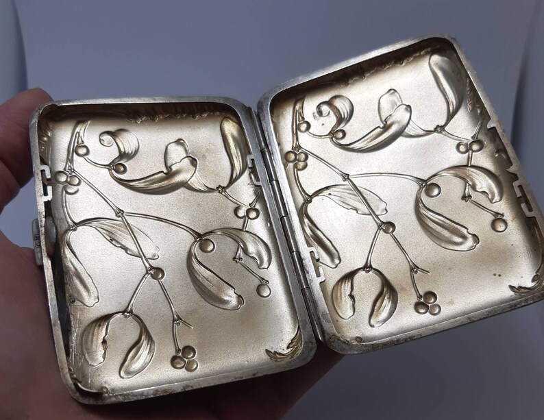 Rare Charles Murat Sterling Silver Cigarette Caseauthentic - Etsy