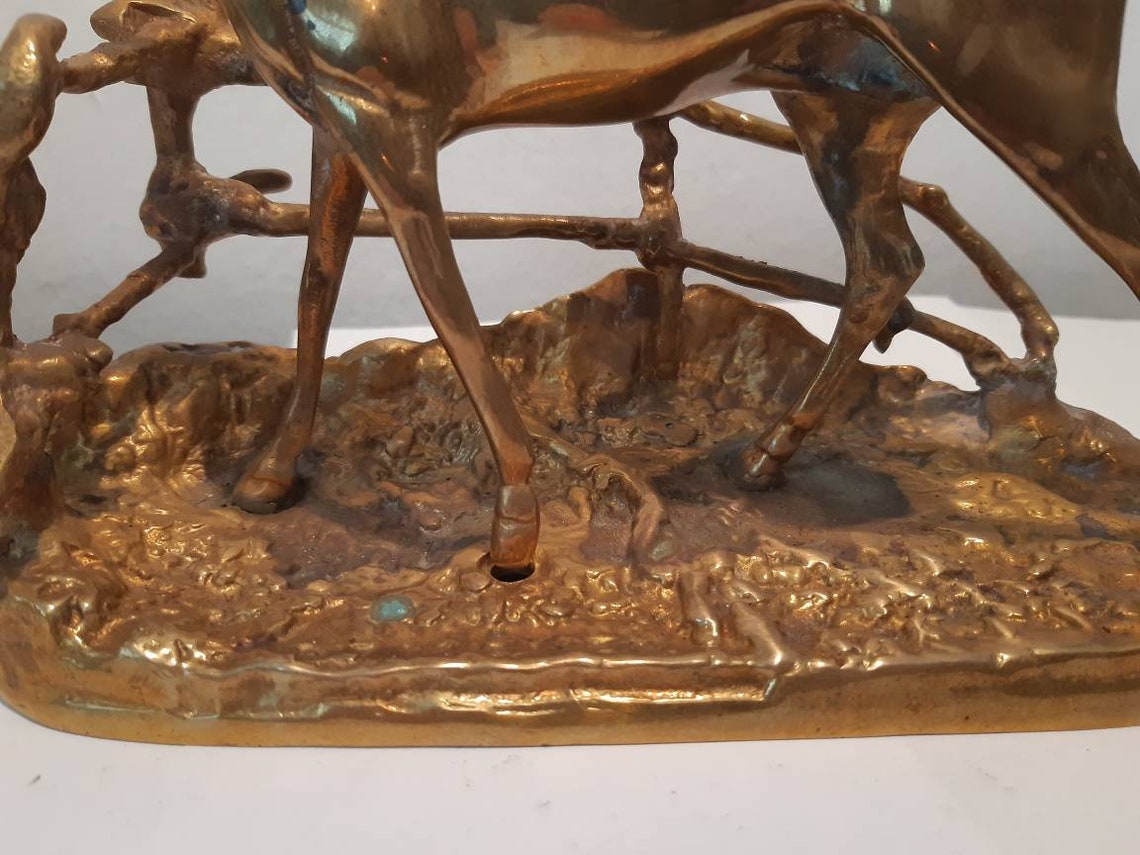 19 Century After P J Mene French Artisthorse Brass Statue - Etsy