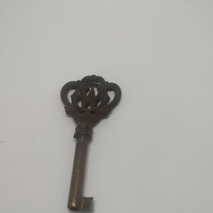 Rare Large Antique Brass Key,large Antique Bronze Skeleton Key, Vintage ...