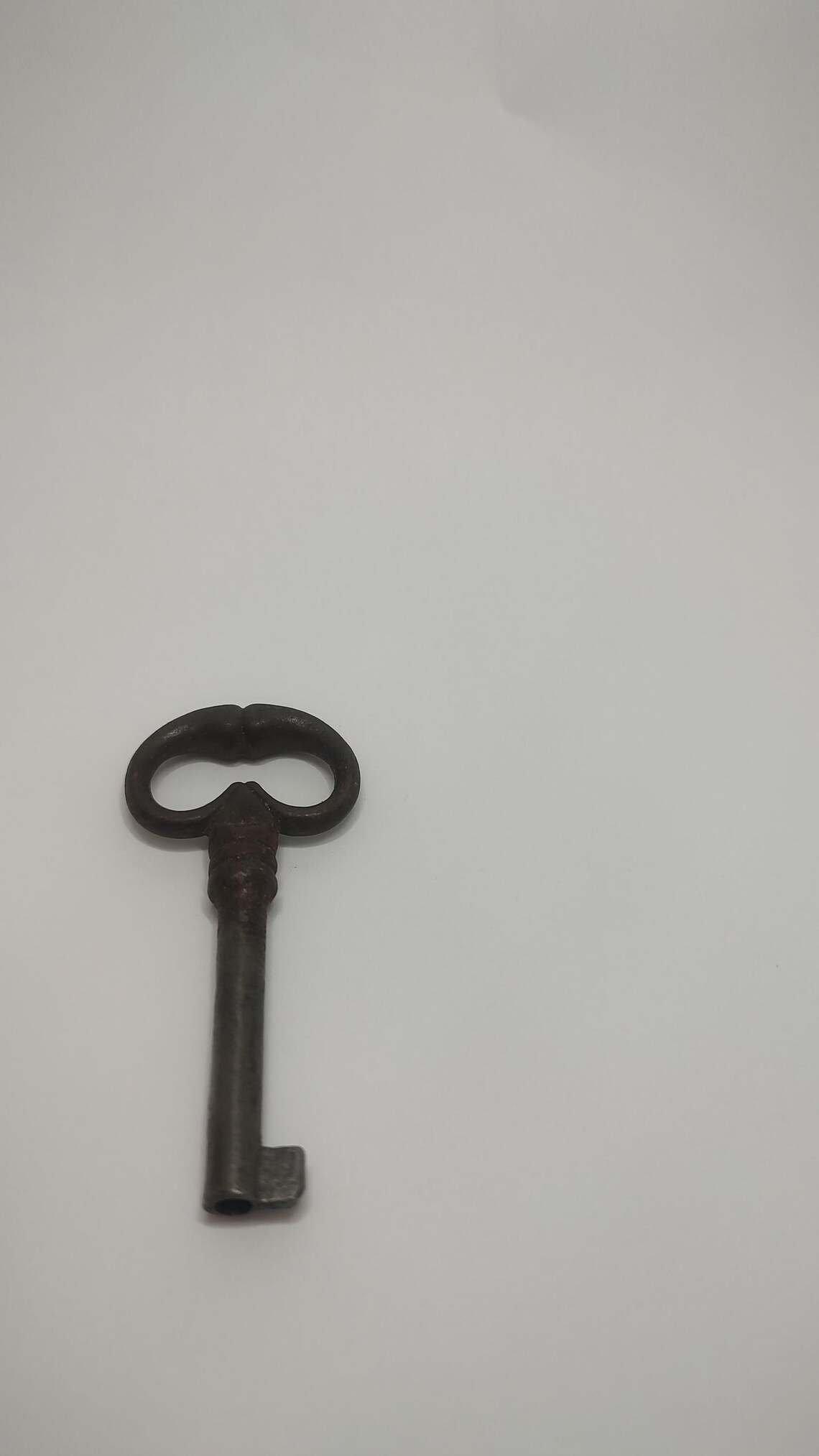 Rare Antique Iron Key With Open Barrel - Etsy